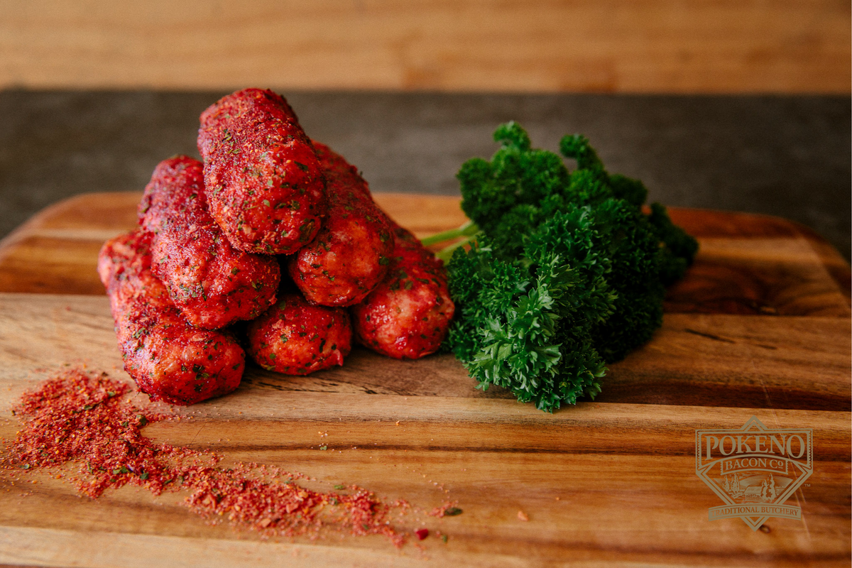 Crumbed Sausages Red Wine & Garlic – Pokeno Bacon NZ