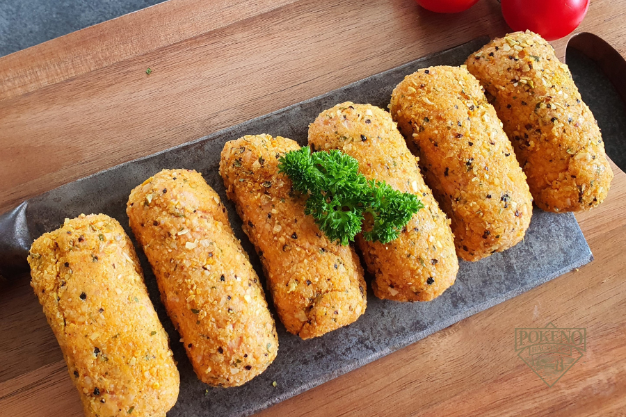 Crumbed sausages store